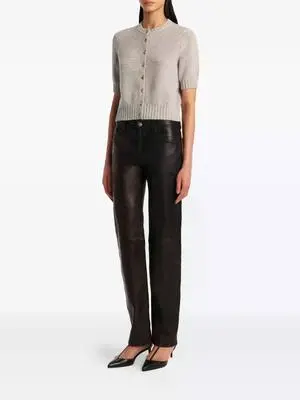 Khaite Short-sleeve Button-up Cardigan
