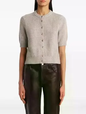 Khaite Short-sleeve Button-up Cardigan