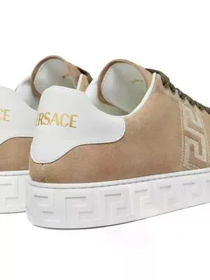 Versace Greca Suede Sneakers