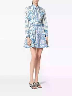 Versace Underwater Barocco Shirt Dress