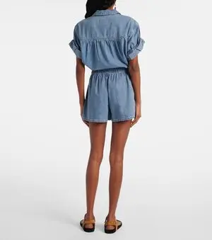 Veronica Beard Wilder High-rise Denim Shorts