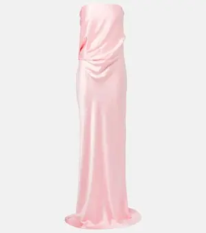 THE SEI Draped Silk Gown