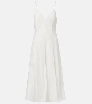 Simkhai Mina Lace Midi Dress - White