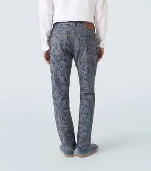 Etro Roma Paisley Slim Jeans