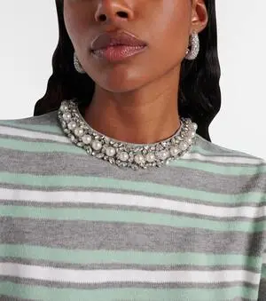 JENNIFER BEHR Crystal-embellished Hoop Earrings
