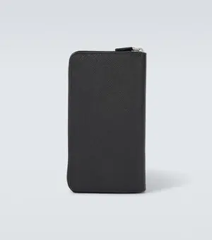 Prada Logo Saffiano Leather Wallet