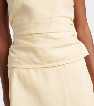 SIR. Jerry Ruched Linen Top