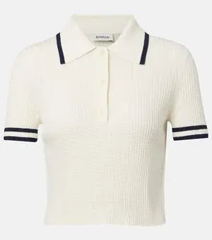Simkhai Whitten Bouclé Polo Shirt