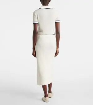 Simkhai Whitten Bouclé Polo Shirt