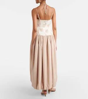 Simkhai Pfeiffer Polka-dot Midi Dress - Beige
