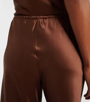 Veronica Beard Billie Silk-blend Straight Pants