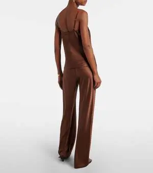 Veronica Beard Billie Silk-blend Straight Pants