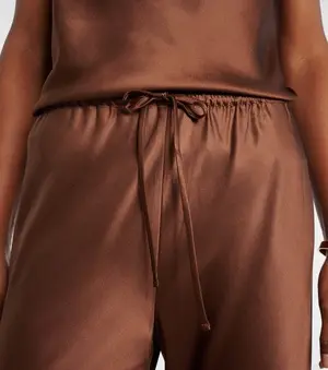 Veronica Beard Billie Silk-blend Straight Pants