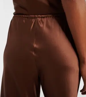 Veronica Beard Billie Silk-blend Straight Pants