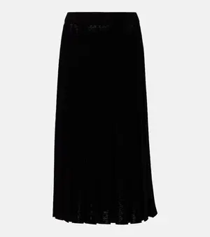 Tory Burch Pleated Midi Skirt