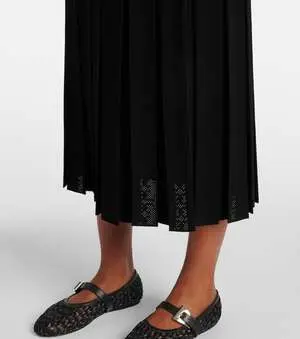 Tory Burch Pleated Midi Skirt
