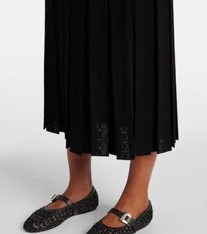 Tory Burch Pleated Midi Skirt