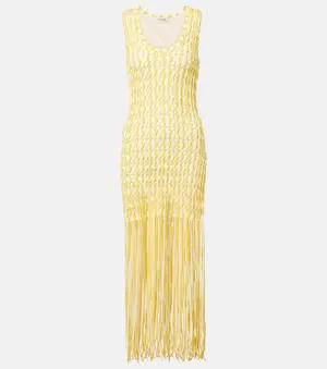 Simkhai Sonia Knitted Midi Dress - Yellow