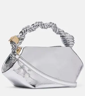 GANNI Bou Mini Tote Bag - Silver