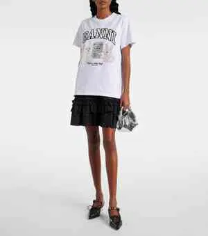 GANNI Bou Mini Tote Bag - Silver