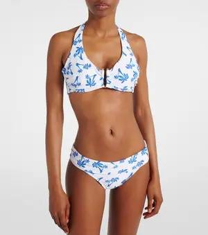 Heidi Klein Palm Beach Printed Bikini Top