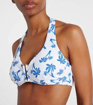 Heidi Klein Palm Beach Printed Bikini Top