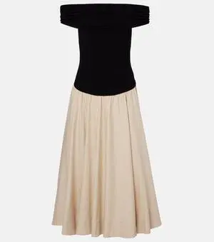 Simkhai Adaline Linen-blend Midi Dress - Black
