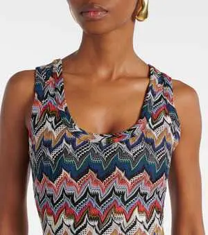 Missoni Zigzag Lamé Midi Dress