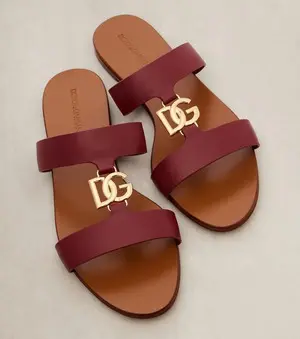 Dolce & Gabbana Leather Slides