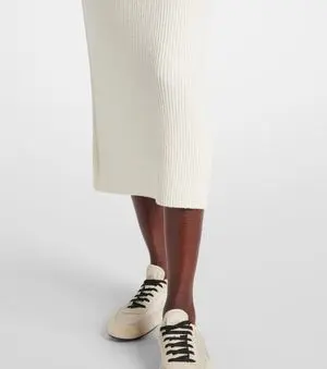 Simkhai Paige Bouclé Midi Skirt