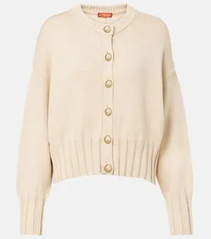 Altuzarra Cotton And Silk-blend Cardigan - Beige