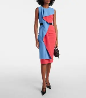 ROKSANDA Pembrook Draped Crêpe Cocktail Dress