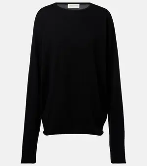 Extreme Cashmere N°347 Aries Cotton And Cashmere Sweater - Black