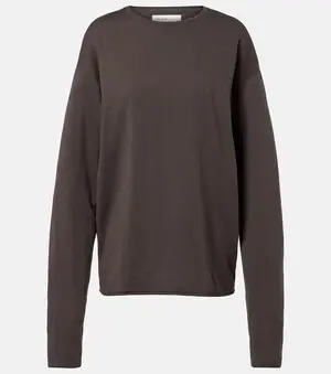 Extreme Cashmere N°347 Aries" Cotton And Cashmere Sweater - Grey