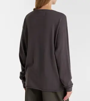 Extreme Cashmere N°347 Aries Cotton And Cashmere Sweater - Grey