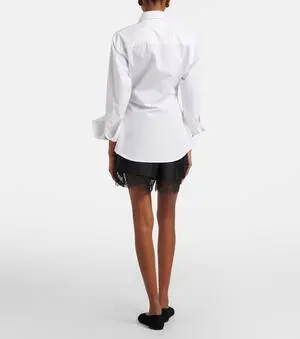 RÓHE Lace-trimmed Silk Shorts - Black