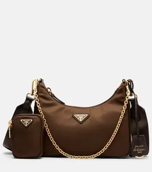 Prada Re-edition 2005 Re-nylon Shoulder Bag - Brown