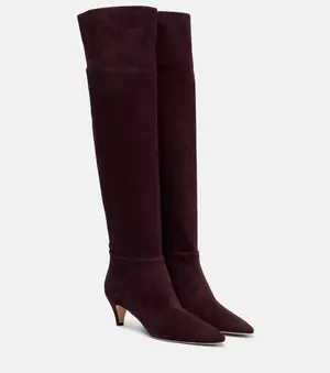 GIANVITO ROSSI 55 Suede Knee-high Boots