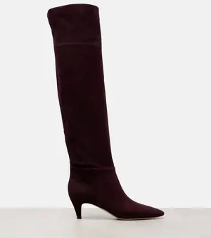 GIANVITO ROSSI 55 Suede Knee-high Boots