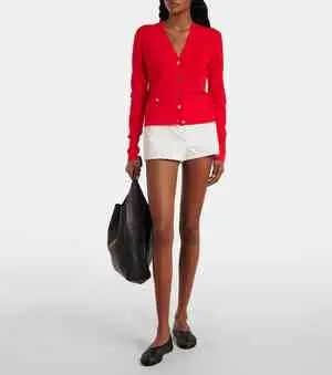Tory Burch T Monogram Jacquard Cardigan - Red