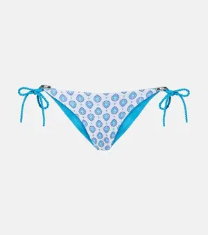 Heidi Klein La Croisette Reversible Bikini Bottoms - Blue