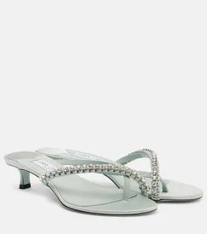 Jimmy Choo Embellished Thong Sandals