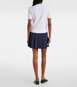 Tory Burch T Monogram Jacquard Sweater - White
