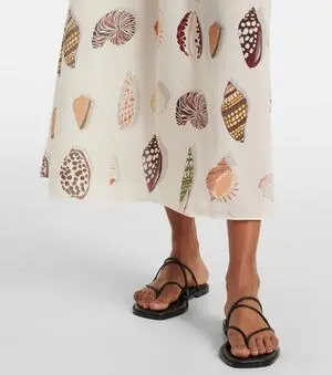 ERES Printed Silk Midi Dress