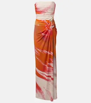 Simkhai Emma Printed Jersey Maxi Dress - Multicoloured