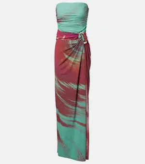 Simkhai Emma Printed Jersey Maxi Dress - Multicoloured