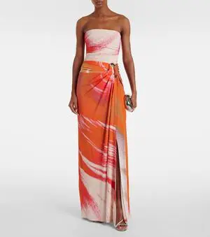 Simkhai Emma Printed Jersey Maxi Dress - Multicoloured