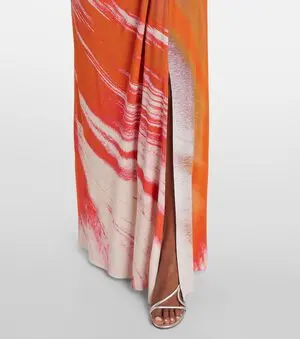 Simkhai Emma Printed Jersey Maxi Dress - Multicoloured