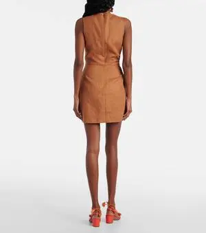 SIR. D'orsay Linen Minidress - Brown