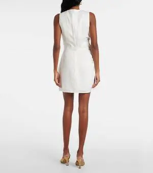 SIR. D'orsay Linen Minidress - White